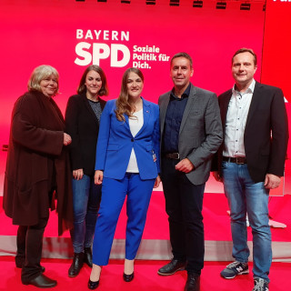 73. Landesparteitag der SPD in München, mit 4 Delegierten aus dem UB ...